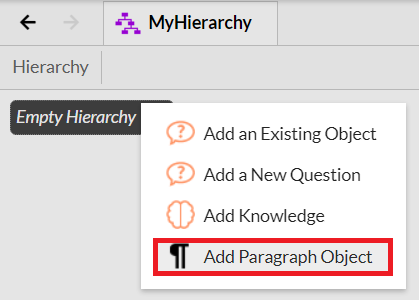 Add Paragraph Object